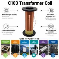 China C103 Transformer Air Coil Precision Layer Wound Full Copper Enameled Coil for sale