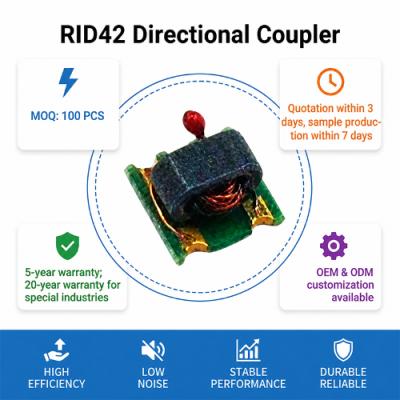 China Wideband Compact RID42 Directional Coupler Low Loss Stable For RF Monitoring for sale
