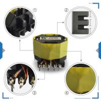 China Compact Shielded RM6 High Frequency SMPS Transformer Low Loss Stable For DC Power for sale