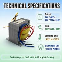 China Custom EI114 Single Phase Control Transformer For Industrial Machine Control for sale