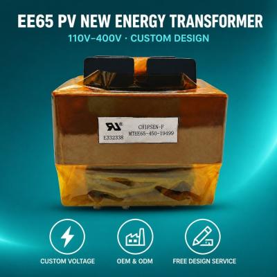 China High Power High Stability EE65 High Frequency Transformer for PV New Energy for sale