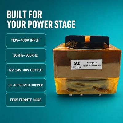 China EE64 EE65 PQ60 Planar Transformer High Power Density Low Leakage Isolation For DC DC Converter Power Supply for sale