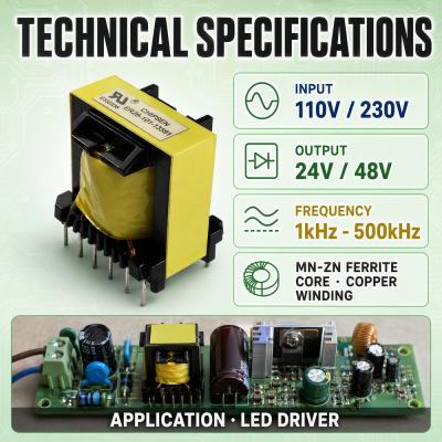 China Custom ER28 High Frequency Transformer for DC-DC Buck-Boost Converter for sale