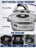 China Efficient Low Noise T180 Toroidal Transformer for High Power Supply Stability for sale