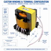 China PQ4030 High-Frequency Transformer with High Power Density Low Power Loss and Low Leakage Inductance for SMPS for sale