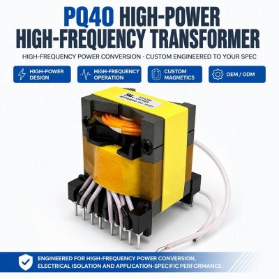 China PQ4030 High-Frequency Transformer with High Power Density Low Power Loss and Low Leakage Inductance for SMPS for sale