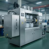 China Extrusion Blow Molding Machine with 30L Oil Tank Capacity 160kg/h Output and 750mm Platen Moving Stroke for Jerrycan Production for sale