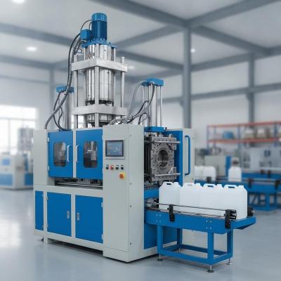 China High Speed Extrusion Blow Molding Machine with 160-200kg/h Output and 750mm Platen Moving Stroke for Jerrycan Production for sale