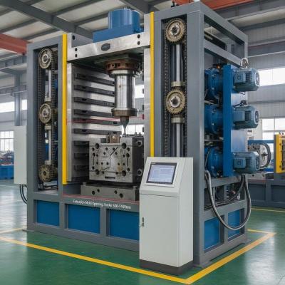 China Automatic Extrusion Blow Molding Machine with 750mm Platen Moving Stroke 160kg/H Output and 30L Oil Tank Capacity for Jerrycan Production for sale