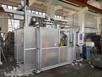 China Extrusion Blow Molding Machine with 30L Oil Tank Capacity 160kg/h Output and 750mm Platen Moving Stroke for Jerrycan Production for sale