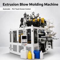 China Automatic Extrusion Blow Molding Machine with Double Layer Design 550mm Mold Open Width for 30L Jerrycan Production for sale