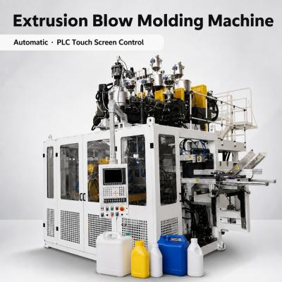 China Automatic Extrusion Blow Molding Machine with Double Layer Design 550mm Mold Open Width for 30L Jerrycan Production for sale