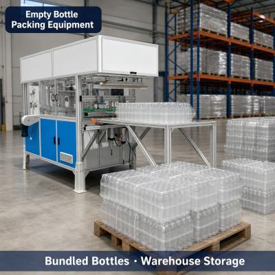 China Semi-Automatic Bottle Packaging Machine and Bottle Bagging Machine with 100-200 Bottles per Minute for Label Size L15 to 300 mm H15 to 130 mm for sale