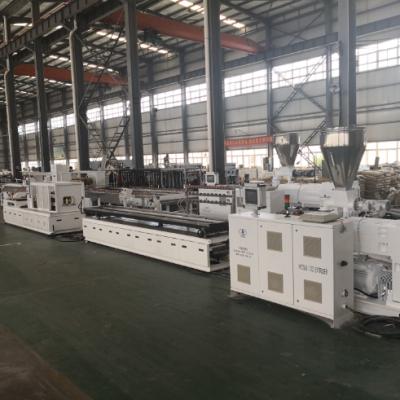 China HYPET PE-WPC Decking Co-Extrusion Production Line 150-250kg/h Output with ZS65-132 Extruder for sale