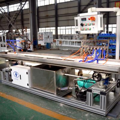 China PVC Corner Beam Profile Extrusion Machine 110mm Width with 50-120kg/h Output for L/V Shapes for sale