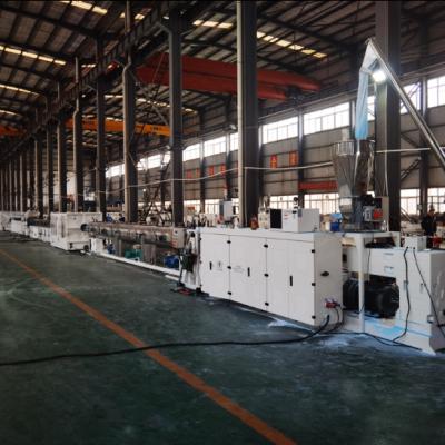 China SHENZHEN HYPET High Speed PVC Pipe Making Machine 160-250mm with 500kg/h Output and 55kw Extruder for sale