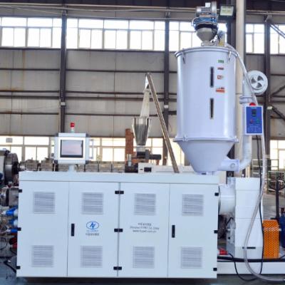 China PE Single Screw Extruder Equipment 37-250kW Motor Power 120-1000kg/h Output for HDPE PERT Pipe Production for sale