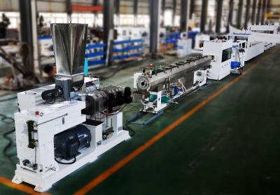 China HYPET 110-200mm PVC Pipe Production Line with 110KW Extruder and 1000kg/h Output Capacity for sale