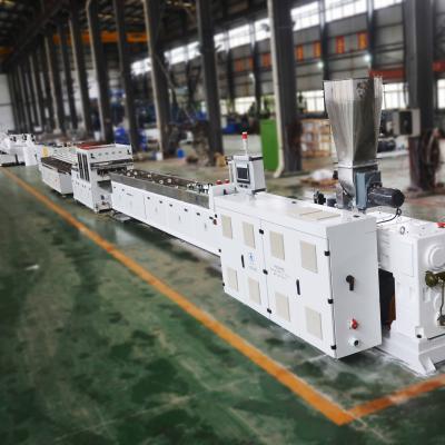 China HYPET 90-110mm & 110-160mm Dual PVC Pipe Production Line with 500-1500kg/h Output for sale
