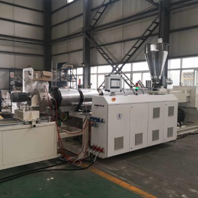 China PVC Pelletizing Machine with 50-850kg/h Output Capacity | Conical & Parallel Twin Screw Extruders for sale