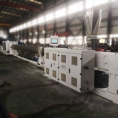 China HYPET 50-110mm High Speed PVC Pipe Production Line with 55kW Extruder and 500kg/h Output for sale