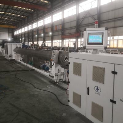 China 200-400mm PVC ABA/ABC 3-Layer Pipe Production Line with 600kg/h Output and 55kW/75kW Extruders for sale