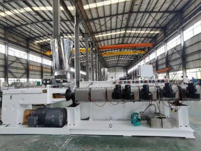 China HYPET PS75/38 95/38 125/38 Parallel Twin Screw Plastic Extruder - 350-1150 kg/h Output, 22-132 kW Motor for sale