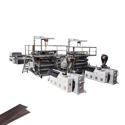 China SPC Flooring Sheet Extrusion Machine Production Line with 12-28 Tons/Day Output and 380V Power System for sale