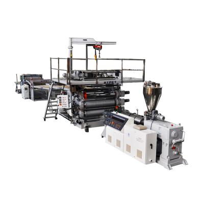China SPC Floor Board Extrusion Line with Conic Twin Screw Extruder 95/192 - 800kg/h Output, 380V Power System for sale