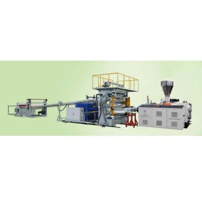 China PVC Board Sheet Machine Extrusion Line 12t/Day High Calcium Formula 500-600kg/h Output for sale