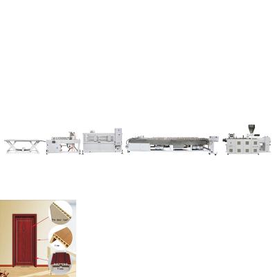 China WPC Door Board Extrusion Machine 400-600kg/h Production Line for 700-1000mm PVC Wood Composite Doors for sale