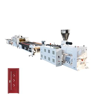 China WPC Board Manufacturing Machine with 400-600kg/h Output and 700-1100mm Size Range for PVC Wood-Plastic Composite Production for sale