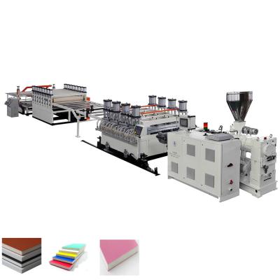 China WPC PVC Foam Board Extruder Machine 300-350kg/h Output with 75kW Motor for 5-20mm Plastic Sheets for sale