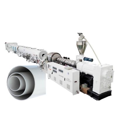 China 630mm PVC Pipe Production Line with Twin Conic Extruder ZS95/192 - 800kg/h Output, 380V Power for sale
