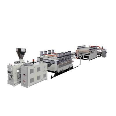 China PVC Foam Board Extrusion Line for Building Templates - 300-400 kg/h Output, 1220mm Width for sale