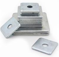 China Enlarged Thickened Square Washer Zinc plating Blue Square washersquare flat washer with M8 M10 M12 M30 DIN436 for sale