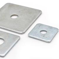 China Enlarged Thickened Square Washer Zinc plating Blue Square washersquare flat washer with M8 M10 M12 M30 DIN436 for sale