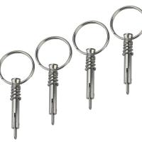 China Zinc Plated Galvanized Spring Lock Button Pin Handle Ball Quick Release Pins DIN 11023 for sale