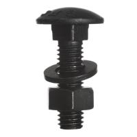 China Grade 4.8 6.8 8.8 Zinc Plated Carbon Steel Carriage bolts With Washer nuts for sale