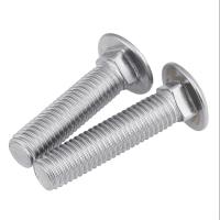 China Flat Head Carriage Carbon Steel Galvanized Bolt with Square Neck Threaded DIN603 for sale