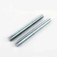 China Size M8 M10 M12 Black Yellow colors Carbon Steel Zinc Plated Threaded Rods DIN975 for sale