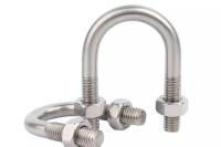 China M3 M4  Stainless steel U TYPE SHAPE Metal Bolt with nut washer assortment SS304 SS316 A2 A4-80 for sale