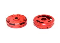 China Durable Custom Laser Cut Parts Carbon Steel 8.8 Galvanizing Painting Red for sale