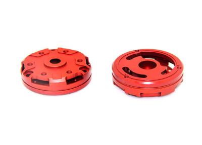 China Durable Custom Laser Cut Parts Carbon Steel 8.8 Galvanizing Painting Red for sale