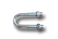 China M5 M6 Mild steel U type metal bolt  with nut washer Galvanized grade 4.8 class 4.8 Blue U bolts for sale