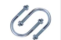 China M8 M12 Mild steel U shape metal bolt  with nut washer grade 4.8 Zinc plating Blue white for sale