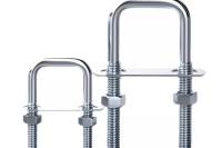China M4 M16 Carbon steel U shape metal bolt  with nut washer Class4.8 grade 8.8 Zinc plating for sale