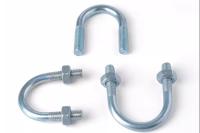 China M4 M16 Carbon steel U shape metal bolt  with nut washer Class4.8 grade 8.8 Zinc plating for sale