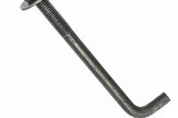 China 1/4 5/16 ASTM A193 A194 L & J Hook Bolt with nut washer SUS304 SUS316 A2-70 A4 for sale