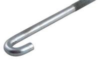 China M4 M16 Carbon steel  L & J Hook Bolt with nut washer Class4.8 grade 8.8 Zinc plating for sale